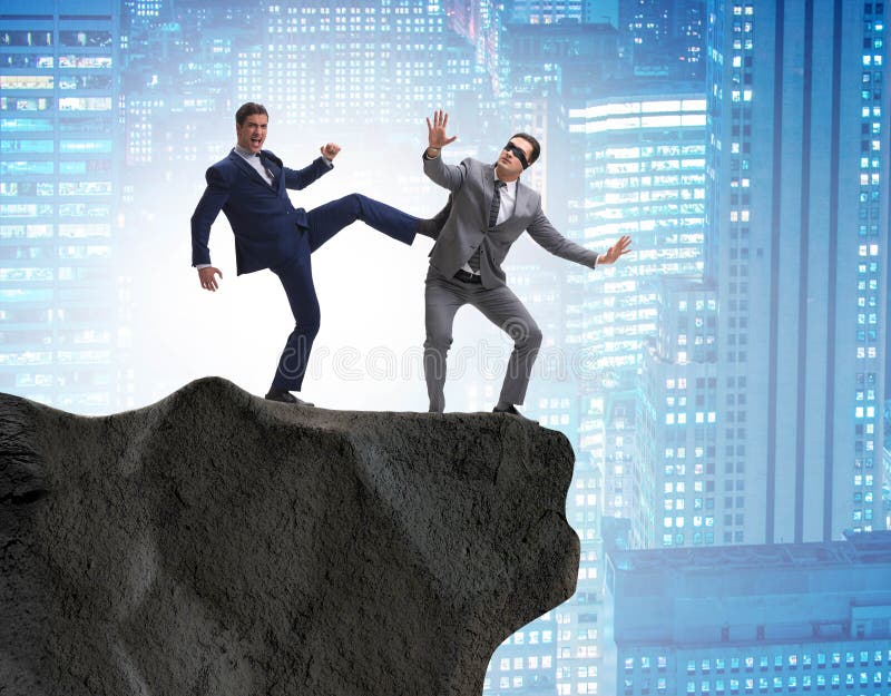 Business Unethical Competition Concept with Businessmen Stock Photo ...
