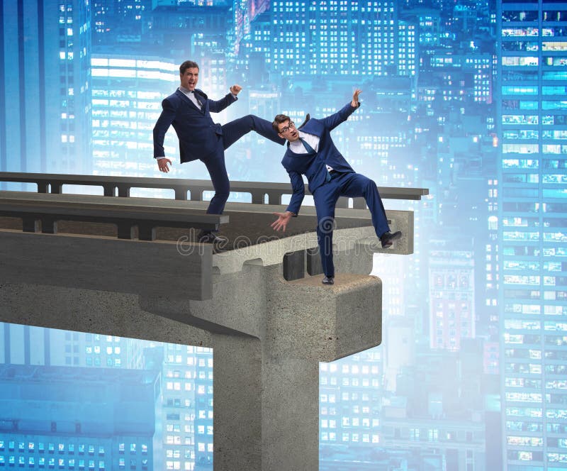 Business Unethical Competition Concept with Businessmen Stock Photo ...