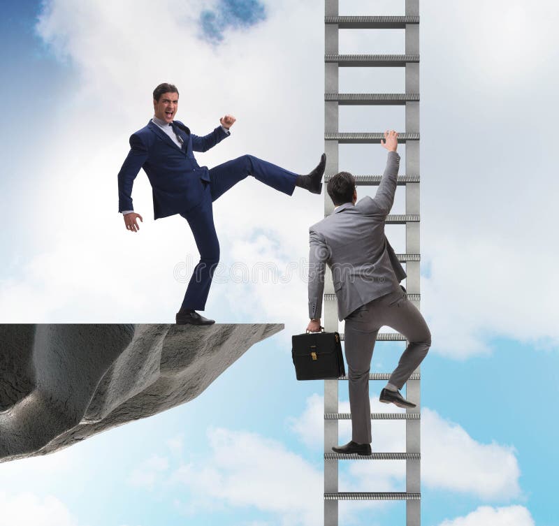 Business Unethical Competition Concept with Businessmen Stock Image ...