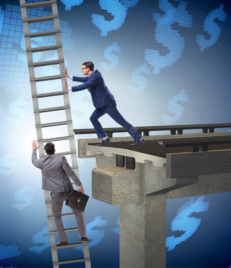 Business Unethical Competition Concept with Businessmen Stock Photo ...