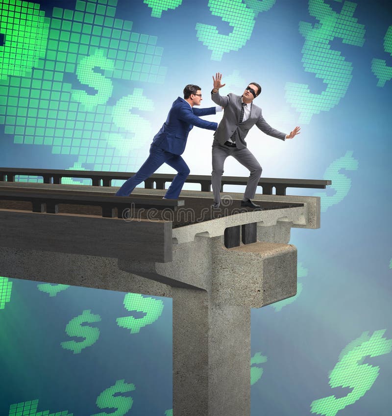 Business Unethical Competition Concept with Businessmen Stock Image ...