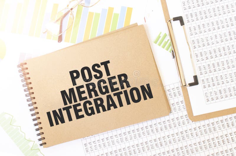 Business Up Graph on a Sheet of Craft Colour Notepad with POST MERGER ...