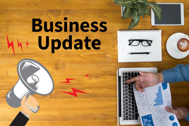 Business Update stock illustration. Illustration of network - 78592927
