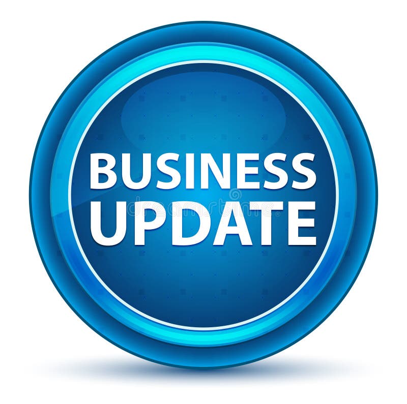 Business Update Eyeball Blue Round Button Stock Illustration ...