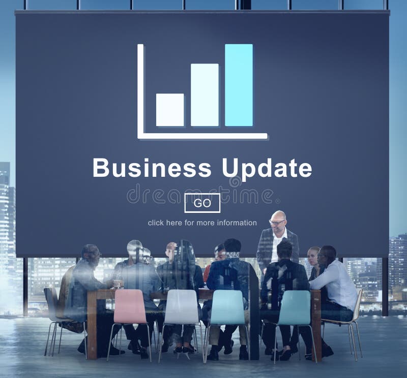 Business Update Graph Chart Graphics Concept Stock Illustration ...