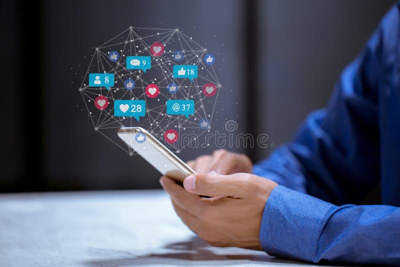 Business Using Smartphone,social Media Social Networking Technology ...