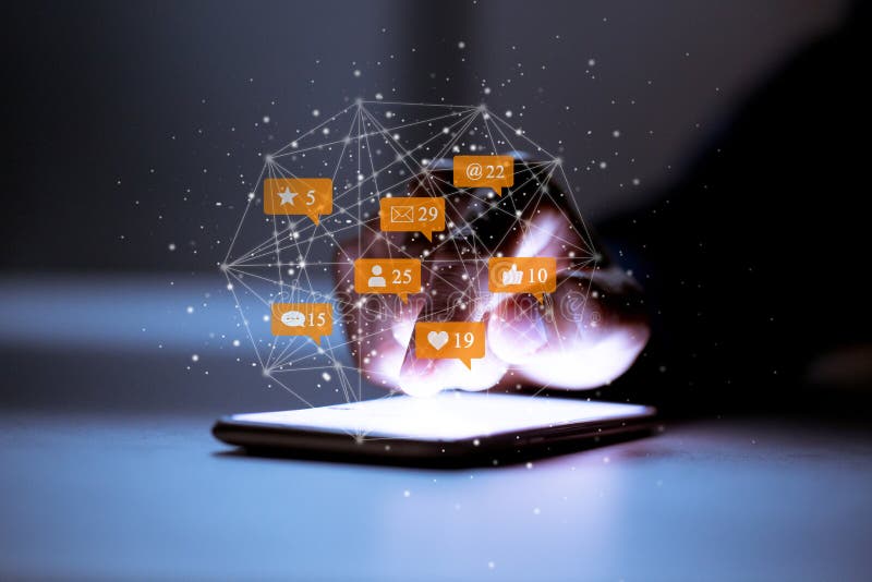 Business Using Smartphone,social Media Social Networking Technology ...