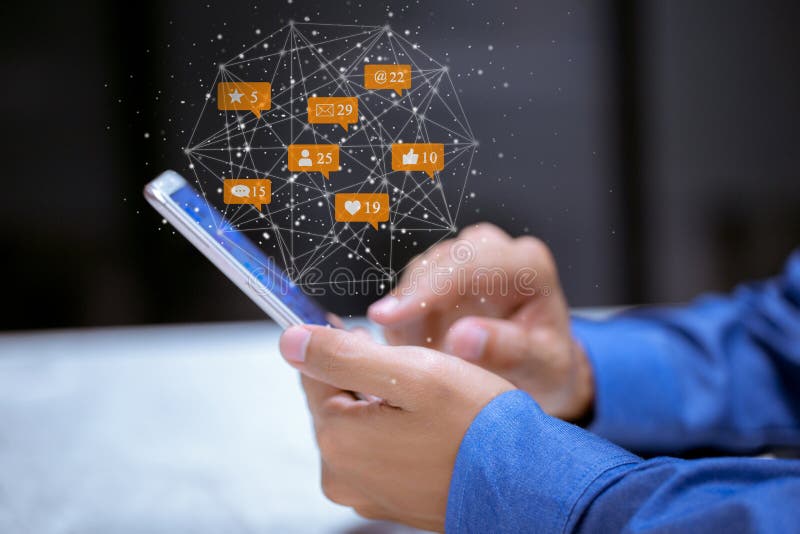 Business Using Smartphone,social Media Social Networking Technology ...