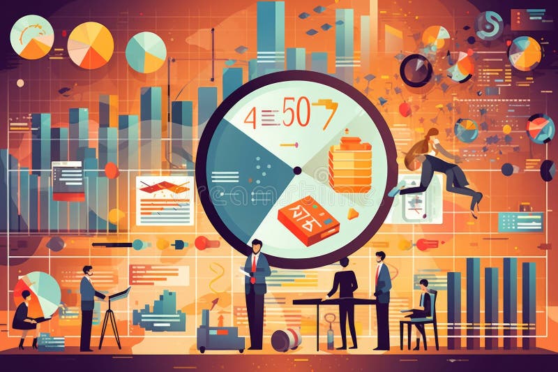 Business Valuation and Accounting - Generative AI Stock Illustration ...