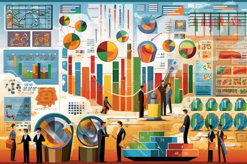 Business Valuation and Accounting - Generative AI Stock Illustration ...