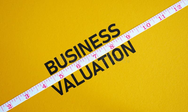 Business Valuation is Shown As Financial Concept Stock Photo - Image of ...