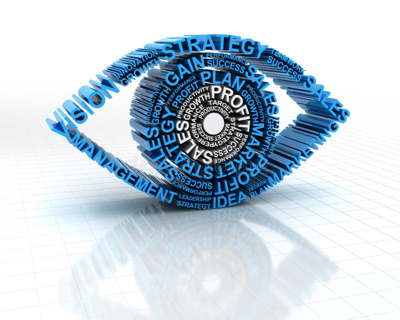 Business vision stock illustration. Illustration of management - 52097564