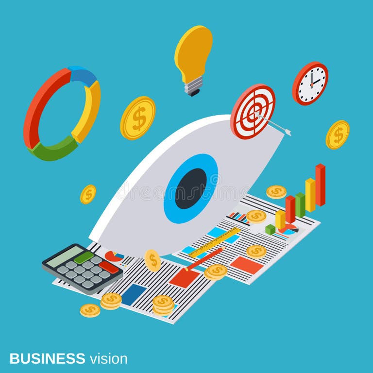 Business Vision Vector Concept Stock Vector - Illustration of info ...