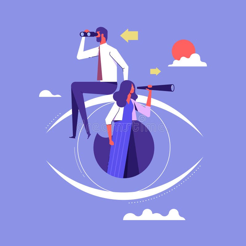 Business Vision Vector Concept Stock Vector - Illustration of metaphor ...