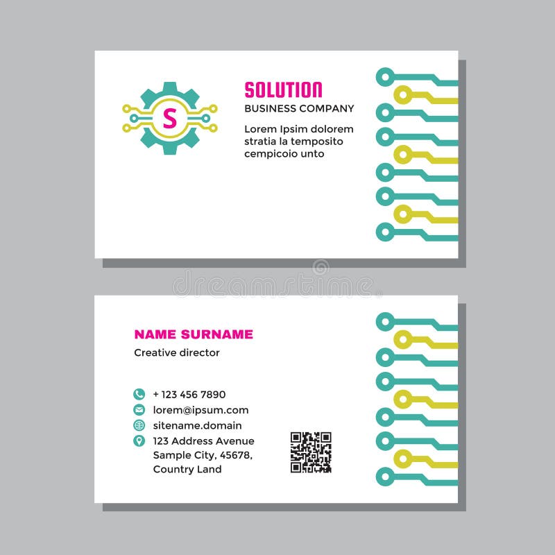 Data Solution Vector Logo Design. Digital Technology Concept Sign Stock ...