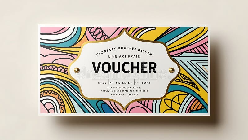 Business Voucher Receipt Design Template Stock Illustration ...