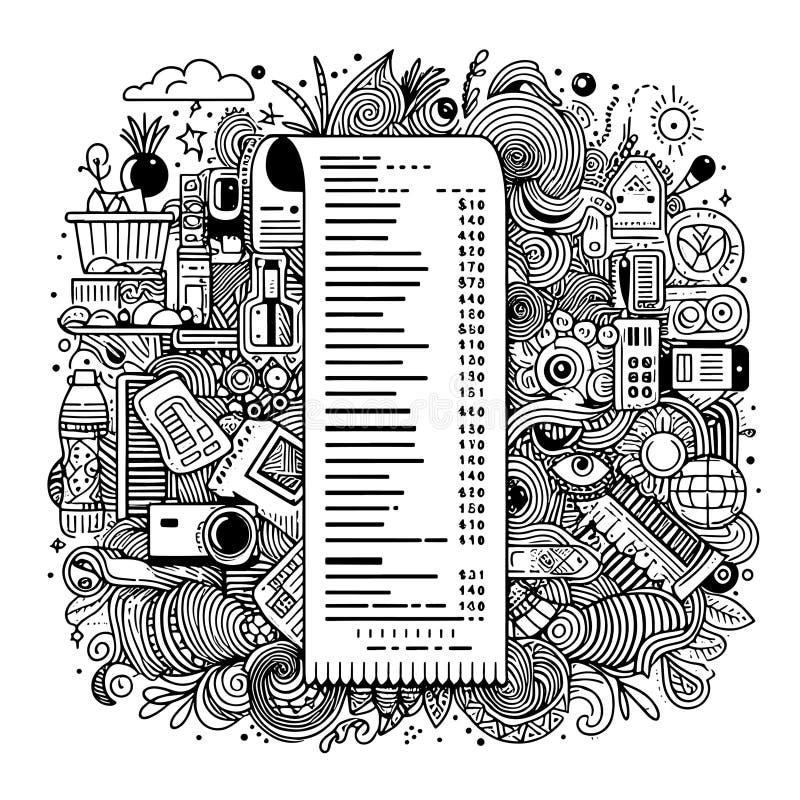 Business Voucher Receipt Design Template Flyer Stock Vector ...