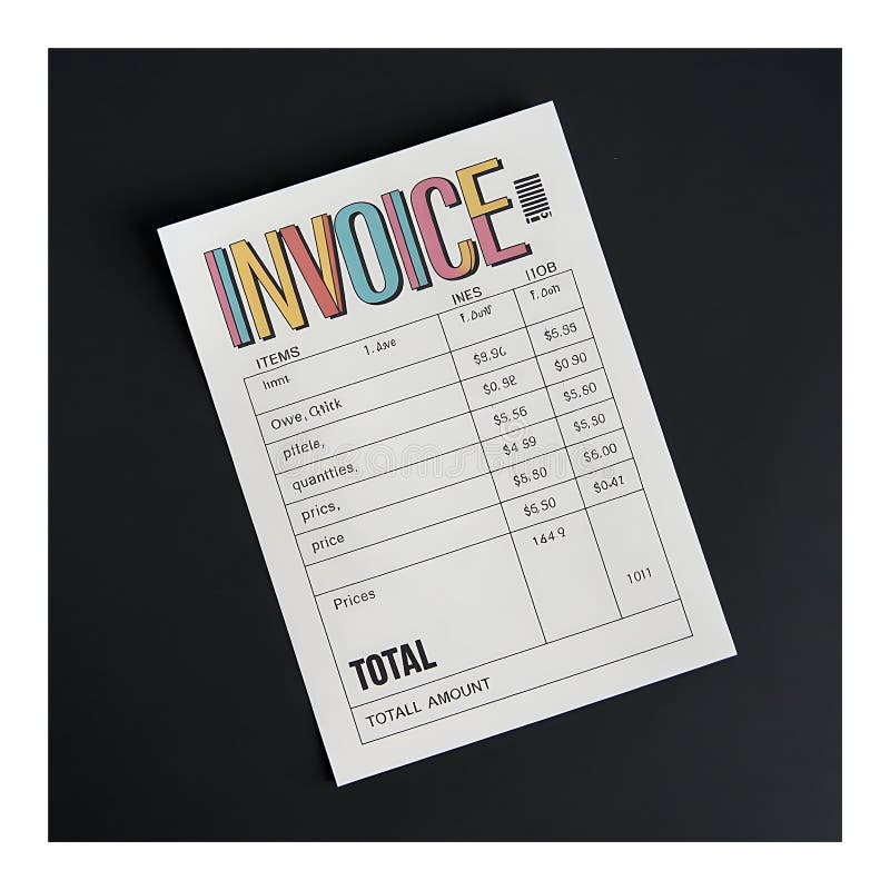 Business Voucher Receipt Design Template Flyer Stock Vector ...