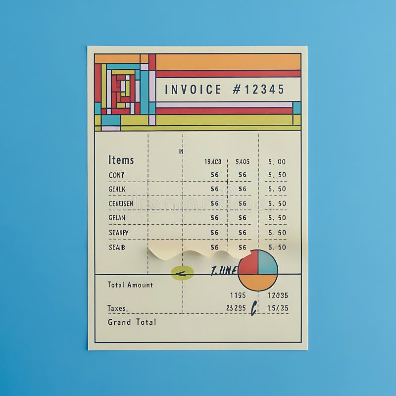 Business Voucher Receipt Design Template Stock Illustration ...