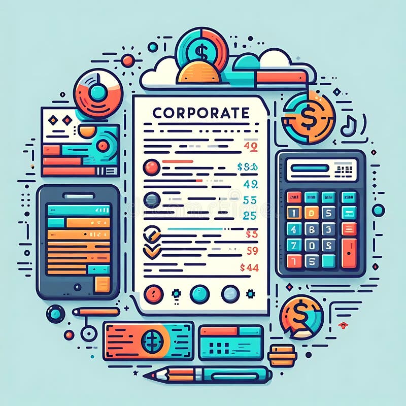 Business Voucher Receipt Design Template Stock Illustration ...