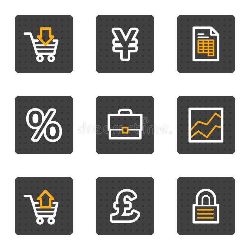 Web icons - grey and red stock vector. Illustration of refresh - 13332374