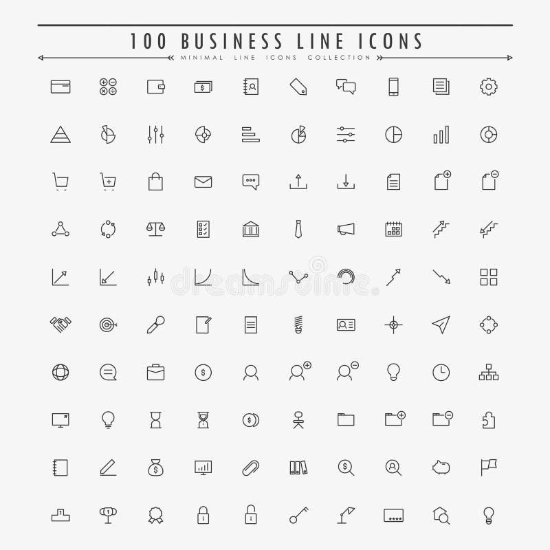 Minimal Line Design Logo, Chart, Graph Icon Stock Vector - Illustration ...