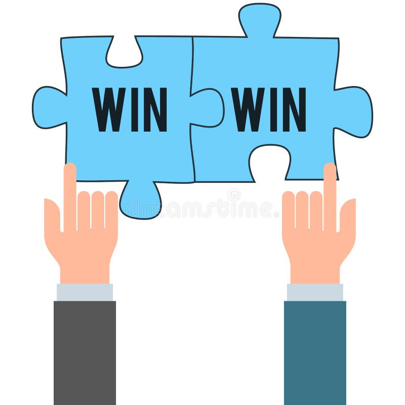Business win win concept stock vector. Illustration of successful ...