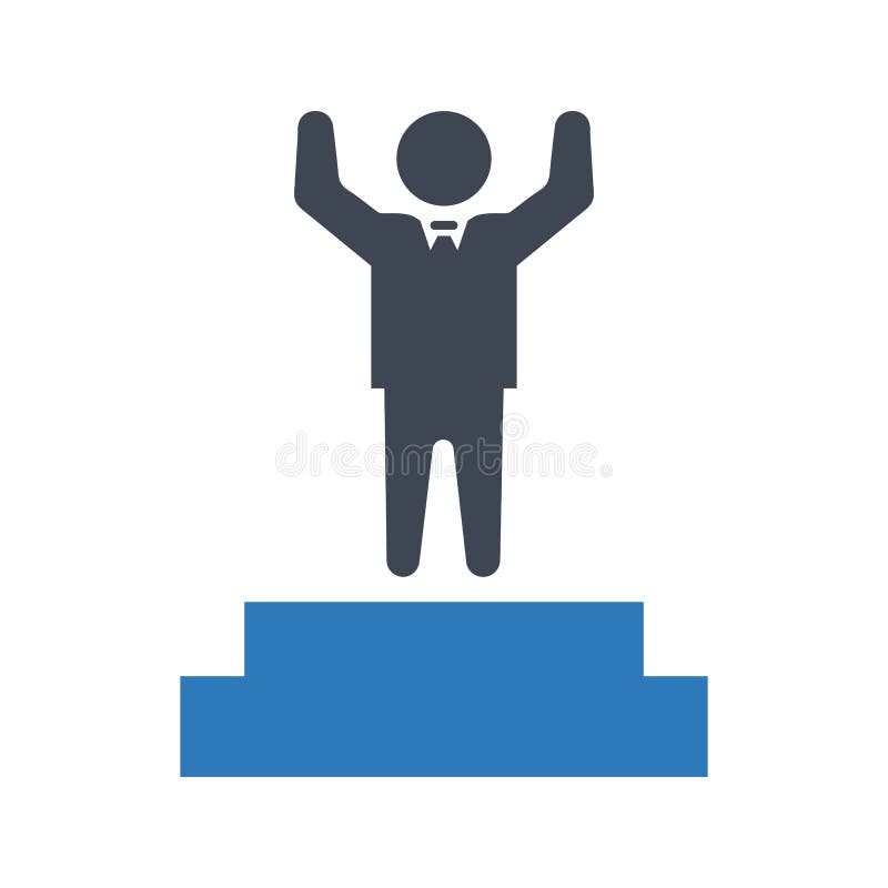 Business victory icon. stock vector. Illustration of target - 172428661