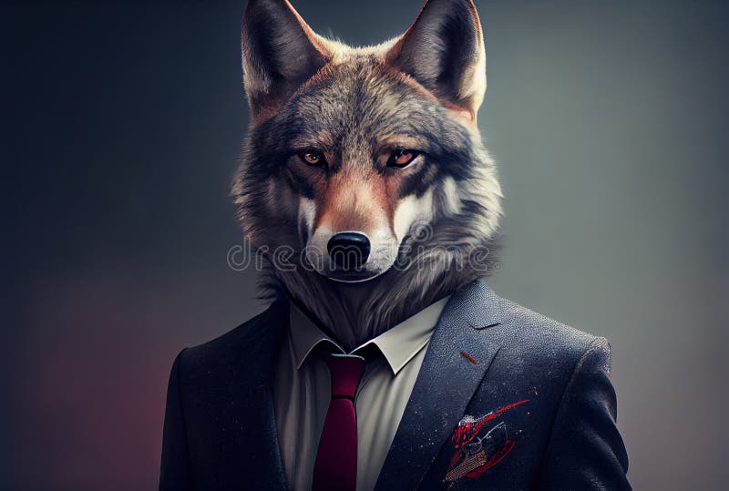 Business wolf concept stock illustration. Illustration of design ...
