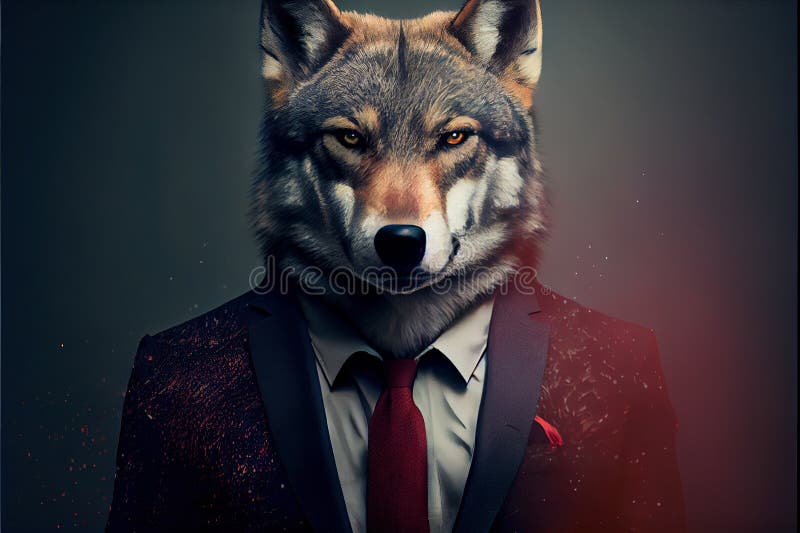 Business wolf concept stock illustration. Illustration of business ...