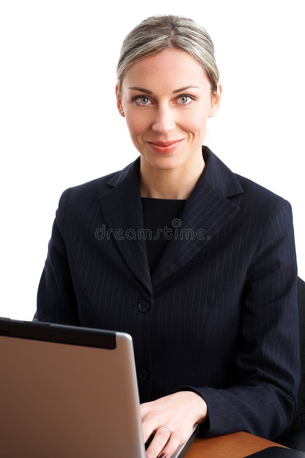 Business woman stock photo. Image of secretary, isolate - 4663384