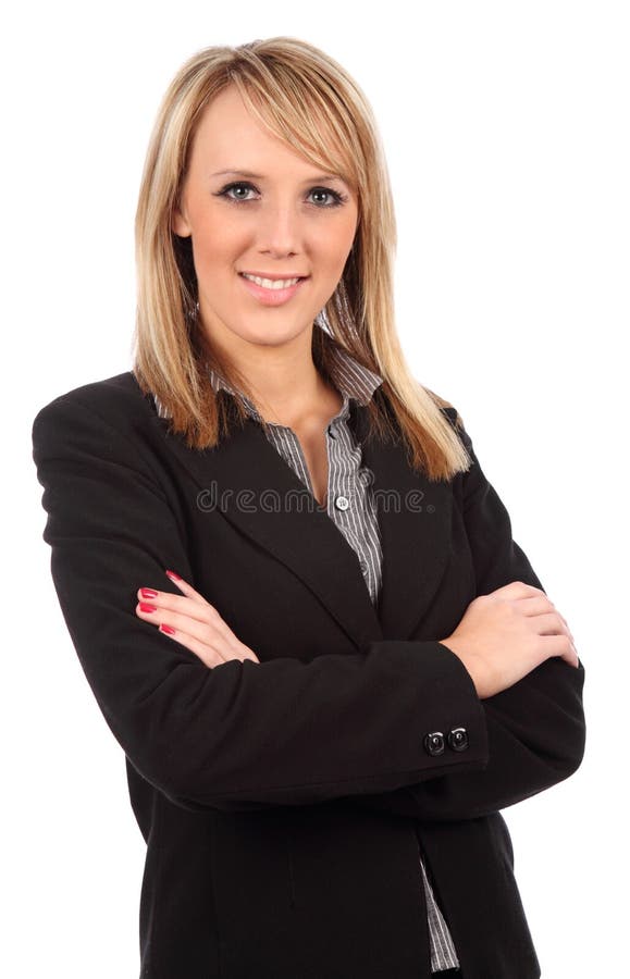 Business Woman with Arms Folded Stock Photo - Image of folded ...