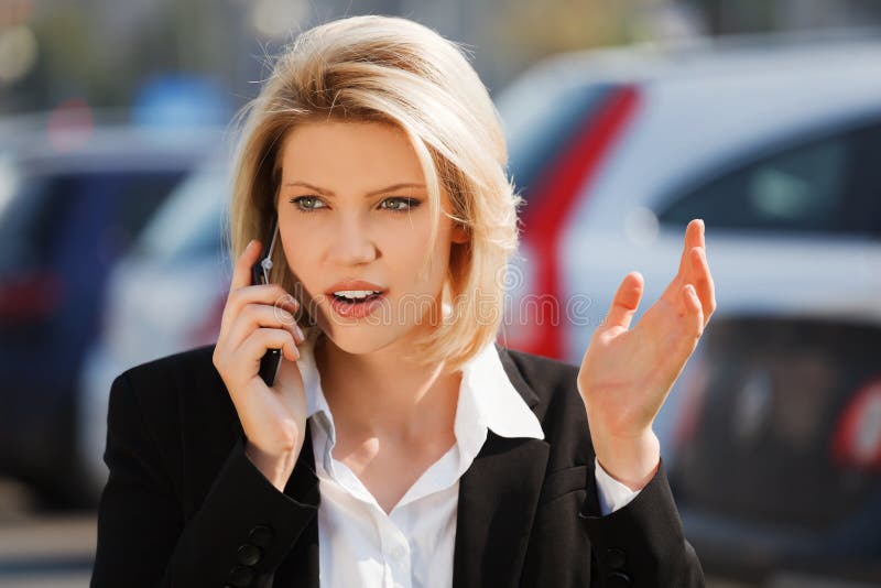 Business Woman Calling on the Phone Stock Photo - Image of fashion ...