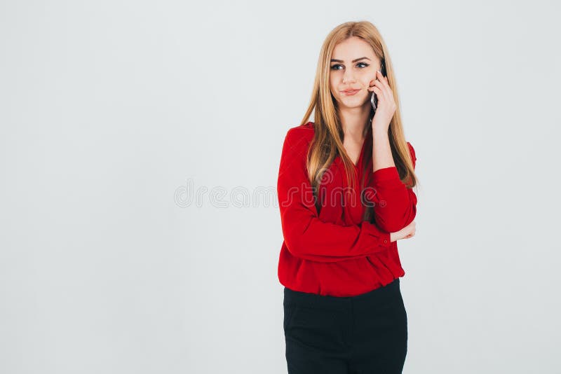 Business woman calling stock image. Image of looking - 71075141