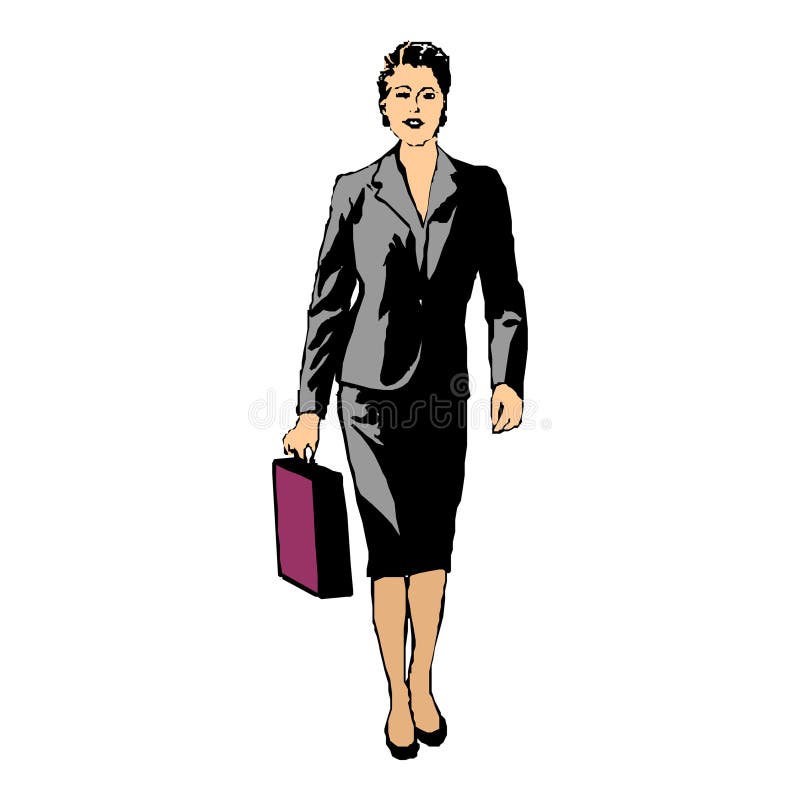 Business woman stock vector. Illustration of female - 377081643