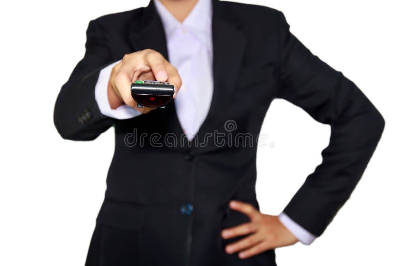 Businesswoman Hand Holding a Phone and a Bag Stock Image - Image of ...