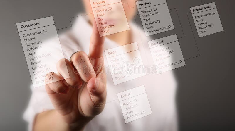 Business Woman Designs a New Database Stock Photo - Image of programmer ...