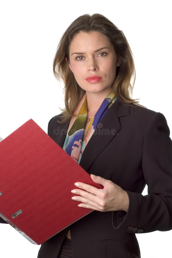 Business Woman with Documents Stock Image - Image of secretary, manager ...