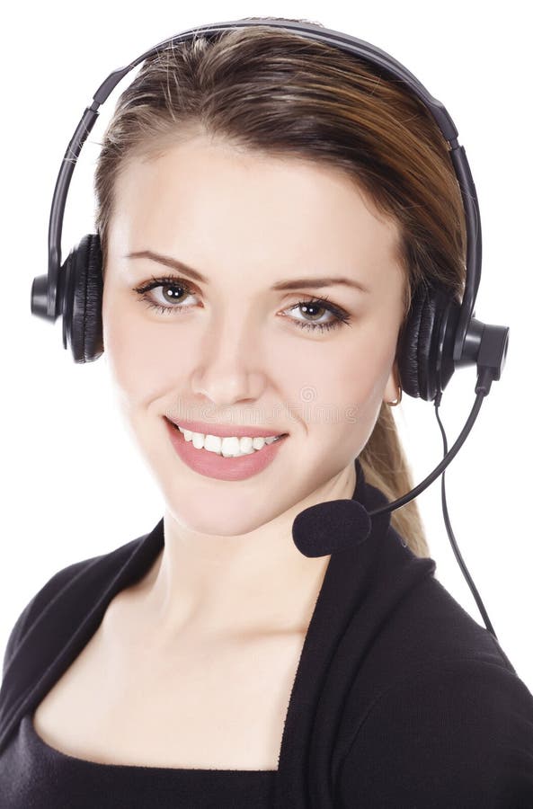 Girl with Headset stock image. Image of headset, kind - 26277503
