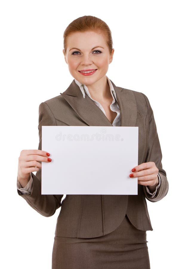 15,692 Pretty Business Woman Holding Sign Stock Photos - Free & Royalty ...