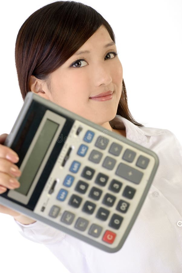 Chinese Office Lady Calculator Stock Photos - Free & Royalty-Free Stock ...