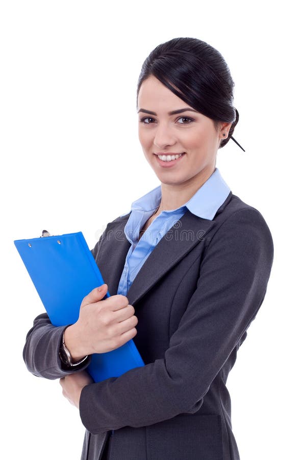 Business Woman Holding a Clipboard Stock Photo - Image of leadership ... Business Woman Holding a Clipboard Stock Photo - Image of leadership ...