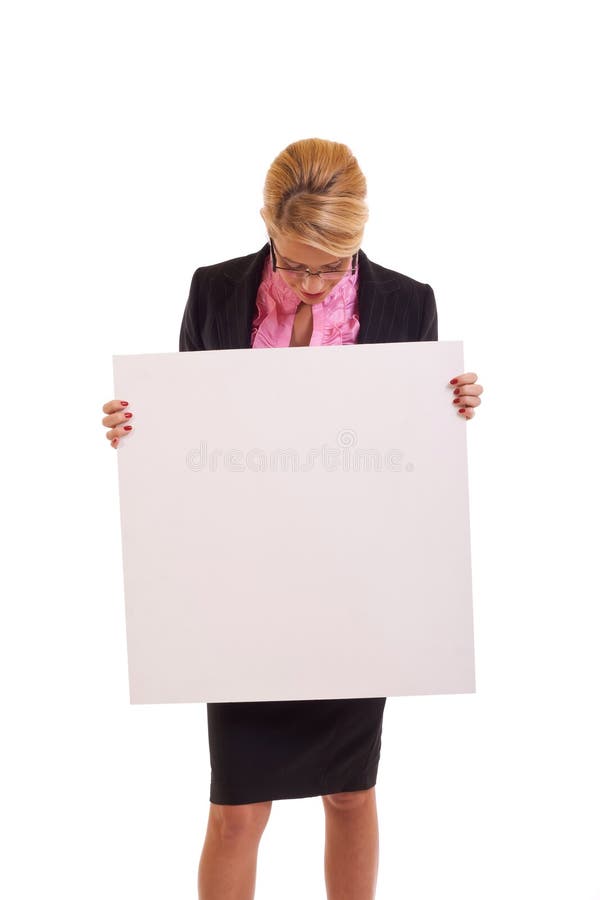 200+ Young business woman holding empty white board Free Stock Photos ...
