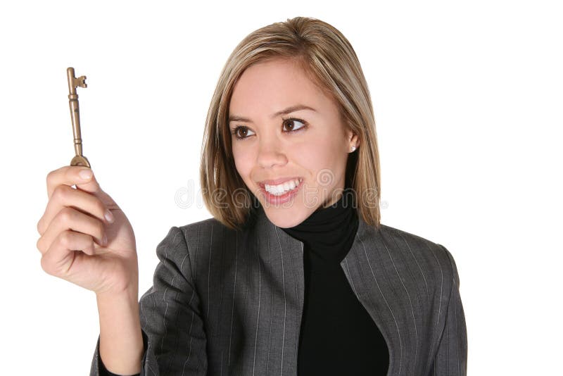 Business Woman with Key stock image. Image of pretty, conceptual - 2144799