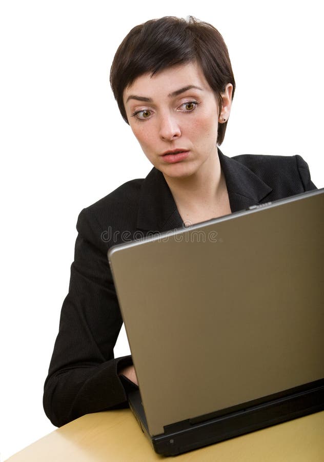 199 Woman Worrying Computer Stock Photos - Free & Royalty-Free Stock ...