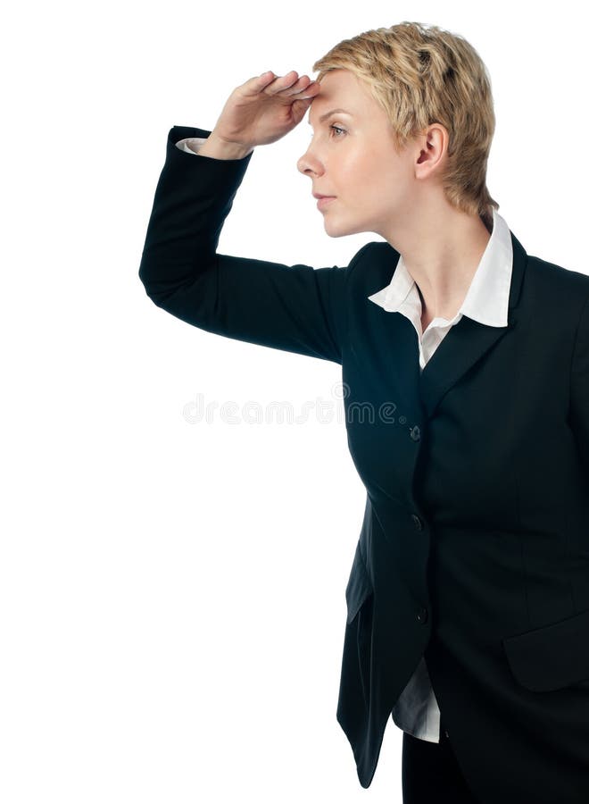 Business Woman Looking Forward Stock Photo - Image of entrepreneur ...