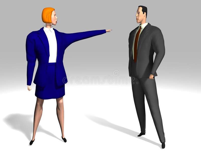 Woman with Miniskirt at an Office Stock Vector - Illustration of ...