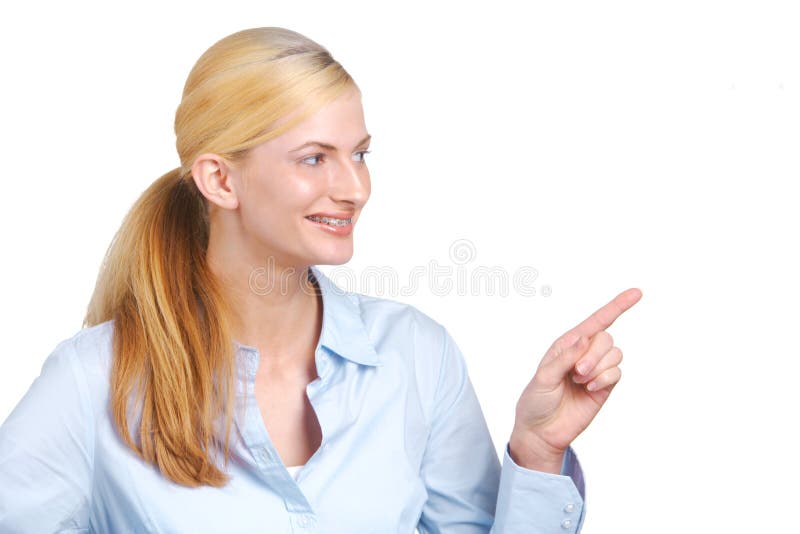 Business Woman Pointing Picture. Image: 8302562