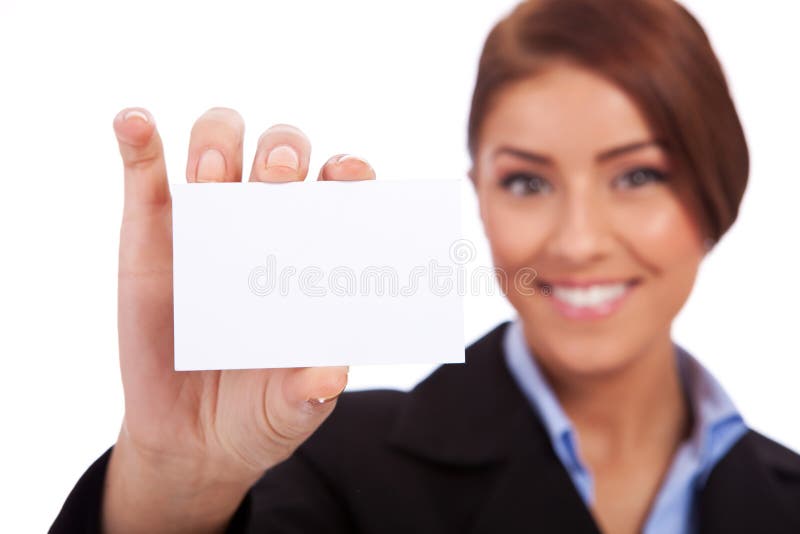 Woman with a Credit Card on Her Hand Stock Photo - Image of financial ...