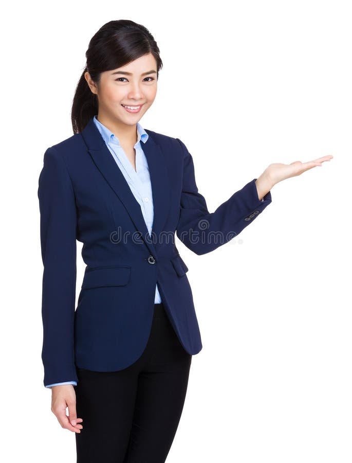 Business woman presenting stock image. Image of formal - 40626599